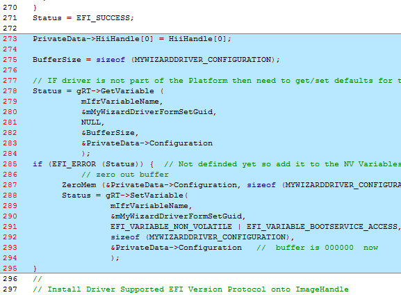 b. Edit Driver for adding HII · UEFI_Driver_HII_Win_Lab_Guide